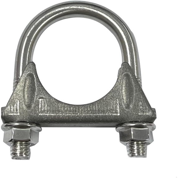 Universal Heavy Duty 1-1/2 Inch Stainless Exhaust U-Bolt Clamp, 1.5 ...