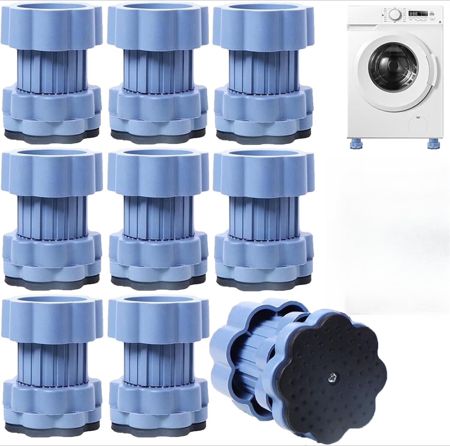 Universal Heightening Pad for Washing Machine Base, Universal Shock-Absorbing Slip Base ...