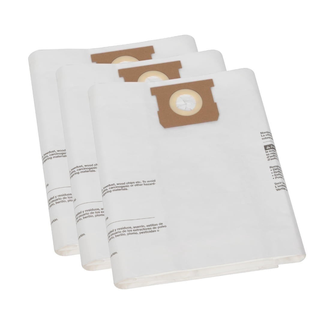 Universal High-Efficiency Disposable Dust Bag 2-Pack for 10-14 Gallon ...