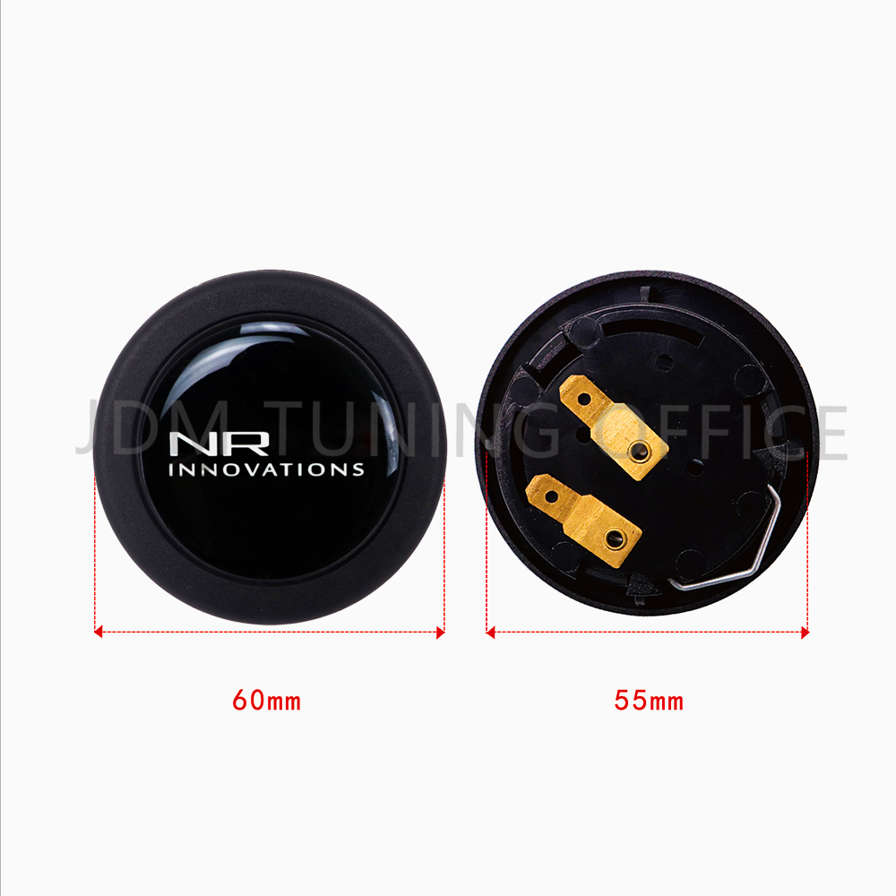 Universal High Performance Modified Racing 60mm JDM Steering Wheel NRG Horn Button For Car ...