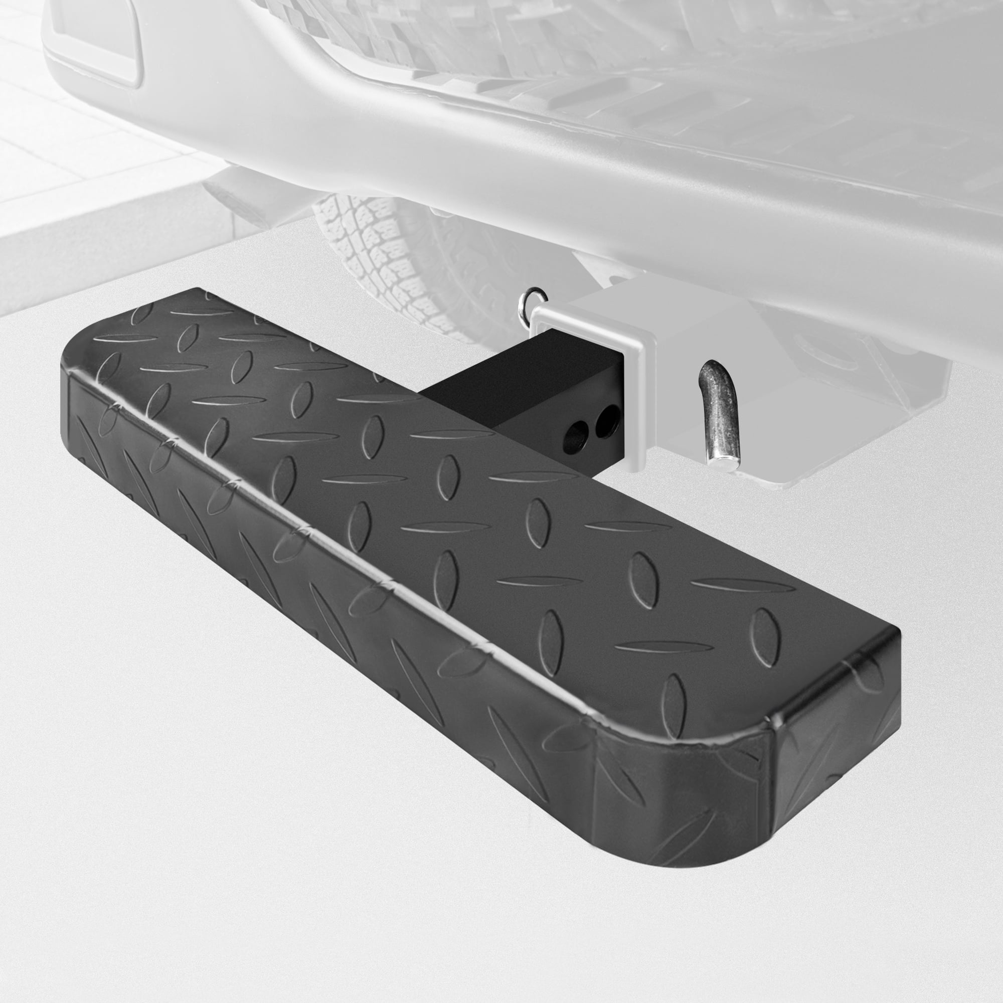 Universal Hitch Step for 2" Receivers, Anti Slip and Rust Towing Bumper ...