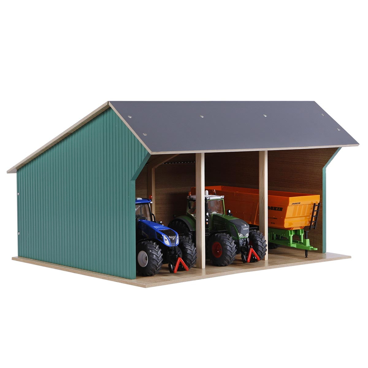 Universal Hobbies 1/32 Large Farm Machinery 3 Bay Shed with High Roof ...