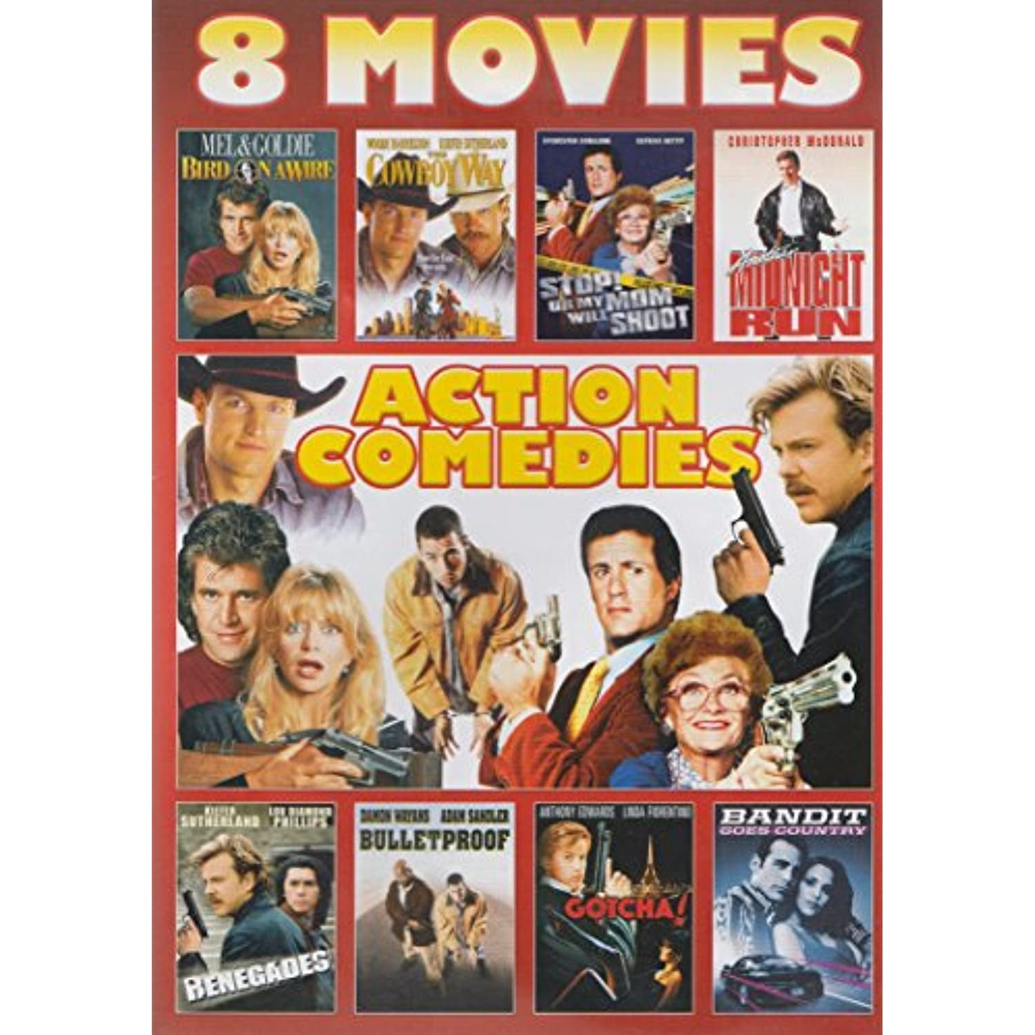 Universal Home Video 8 Movie Action comedies DVD AC, Digital Sound ...