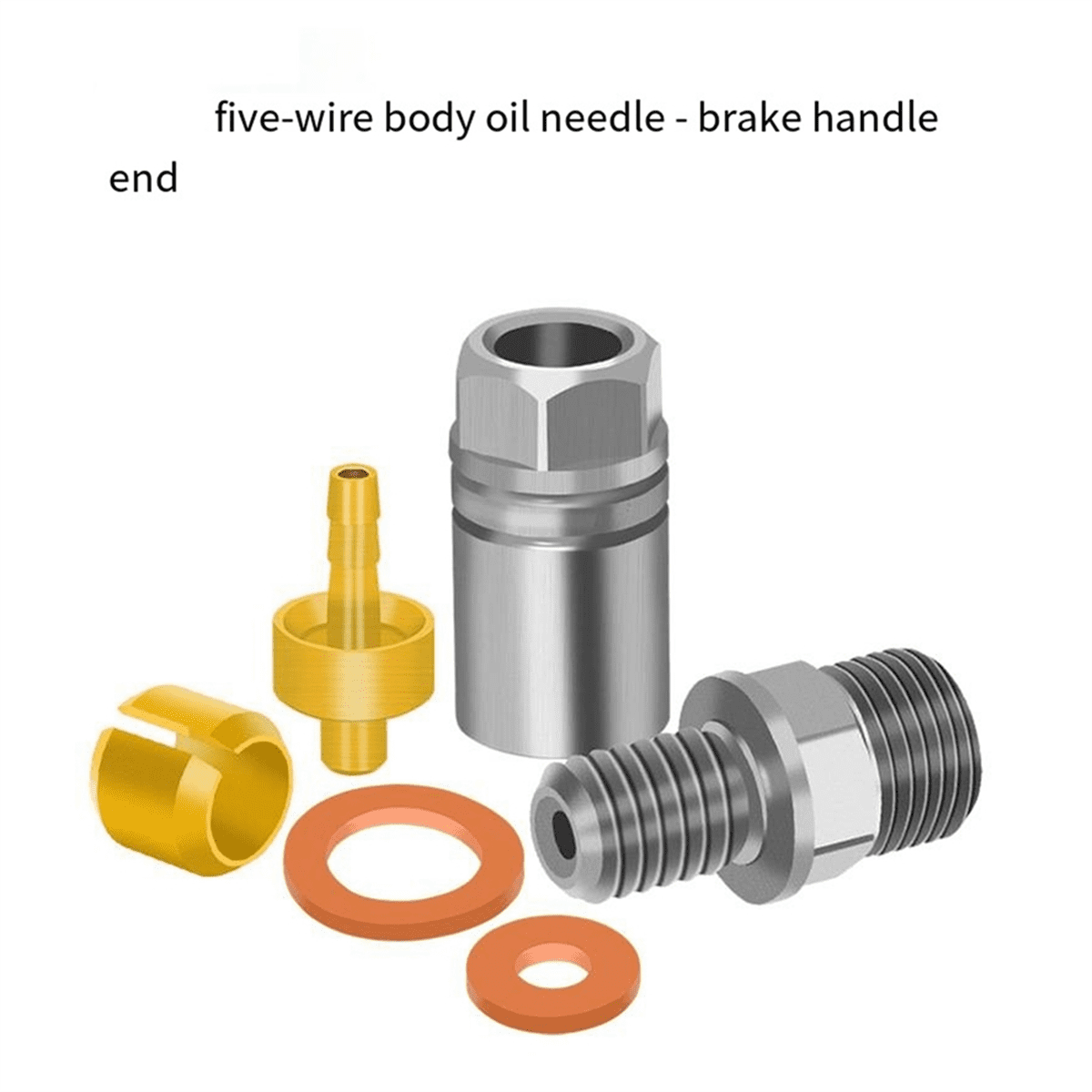 Universal Hope Oil Hose Connector Set Oil Needle Olive Heads Five-Wire ...