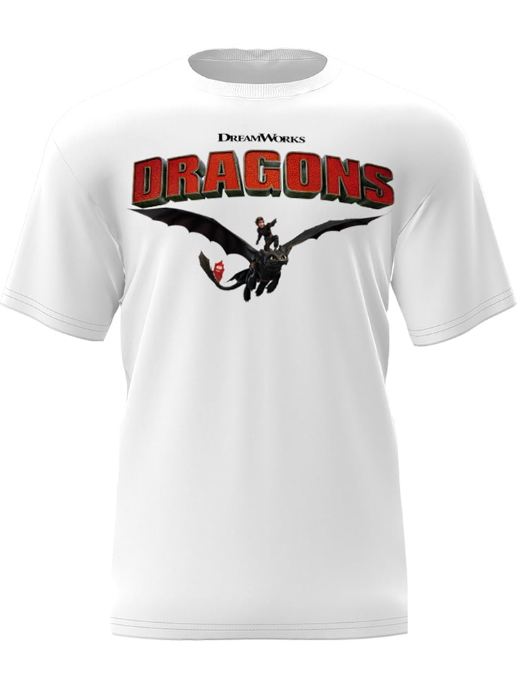 Universal How to Train Your Dragon Logo Adult Tee Shirt, XS-2XL (Unisex ...