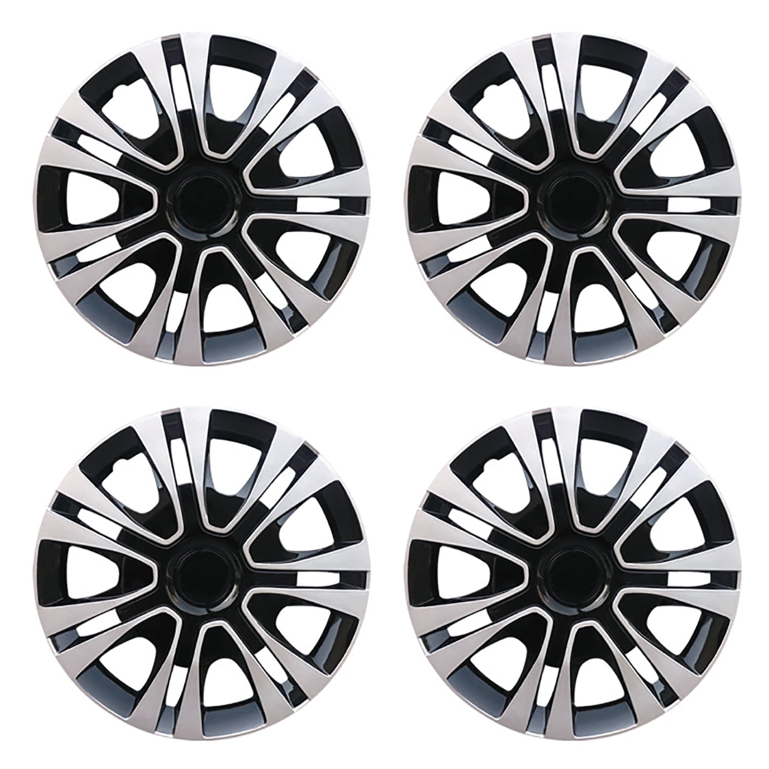 Universal Hubcap 15 Inch ABS Tire Trim Cover, Pack of 4 Hubcaps Car ...