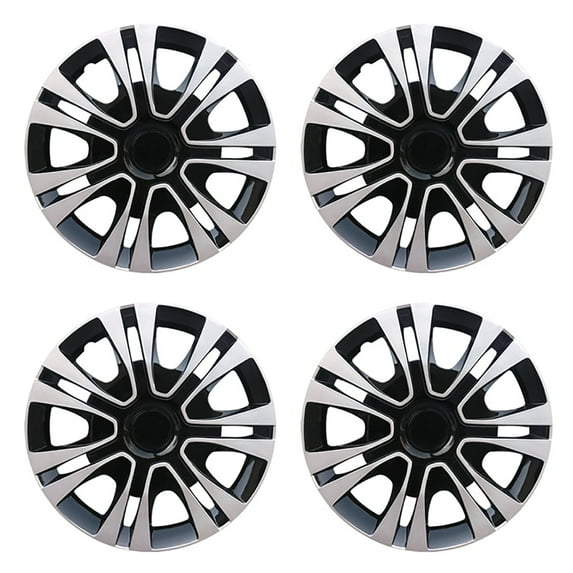 Universal Hubcap 15 Inch ABS Tire Trim Cover, Pack of 4 Hubcaps Car ...