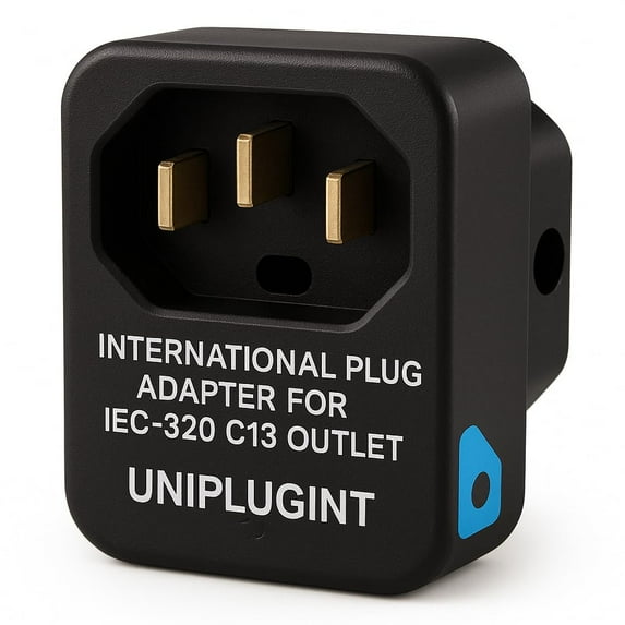 Universal IEC-320 C13 Outlet Plug Adapter for International Power Cords ...