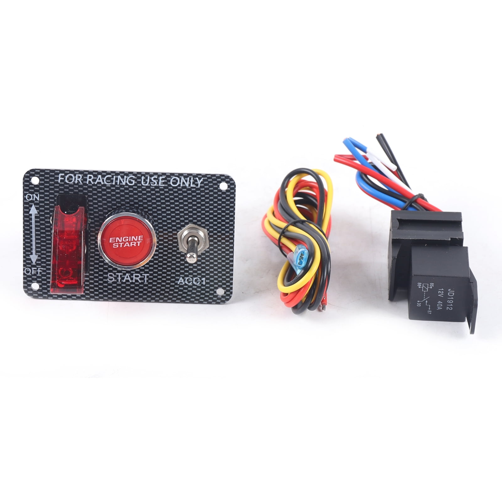 Universal Ignition Engine Start Switch Panel Toggle Switch, 12V ...