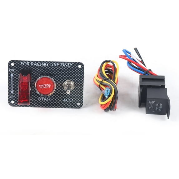 Universal Ignition Engine Start Switch Panel Toggle Switch, 12V ...
