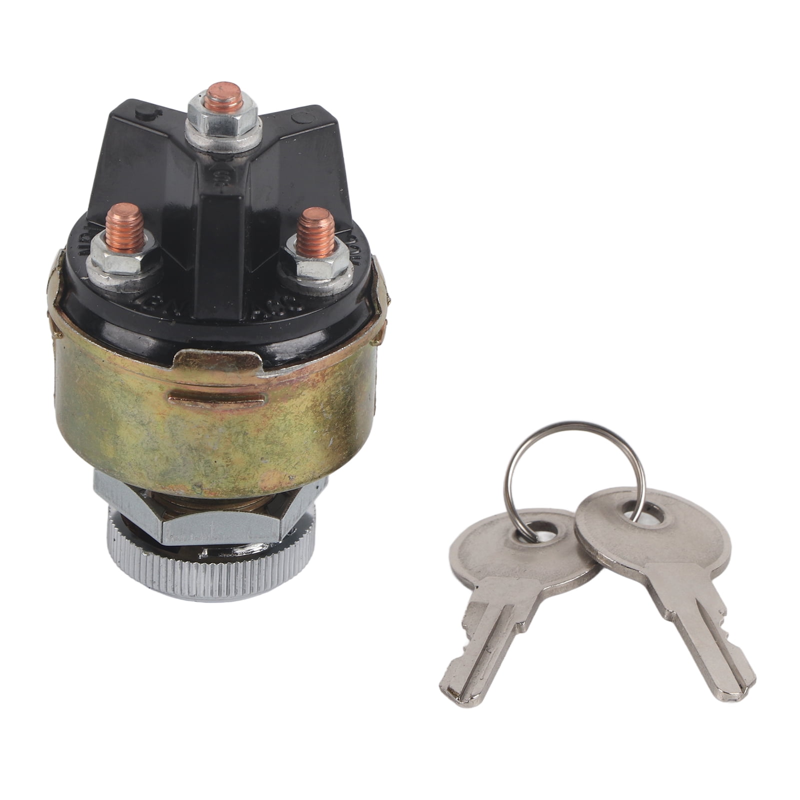 Universal Ignition Switch Assembly with 2 Keys for Car Truck Trailer ...
