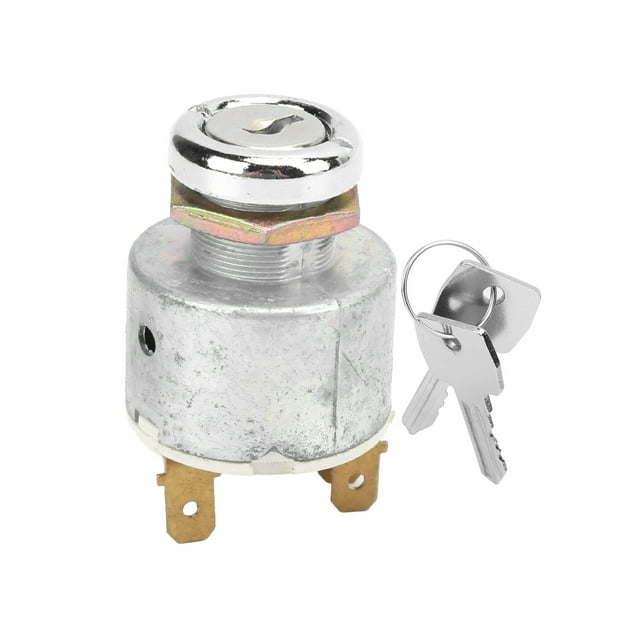 Universal Ignition Switch Lock Cylinder with Keys Aluminum Alloy ...