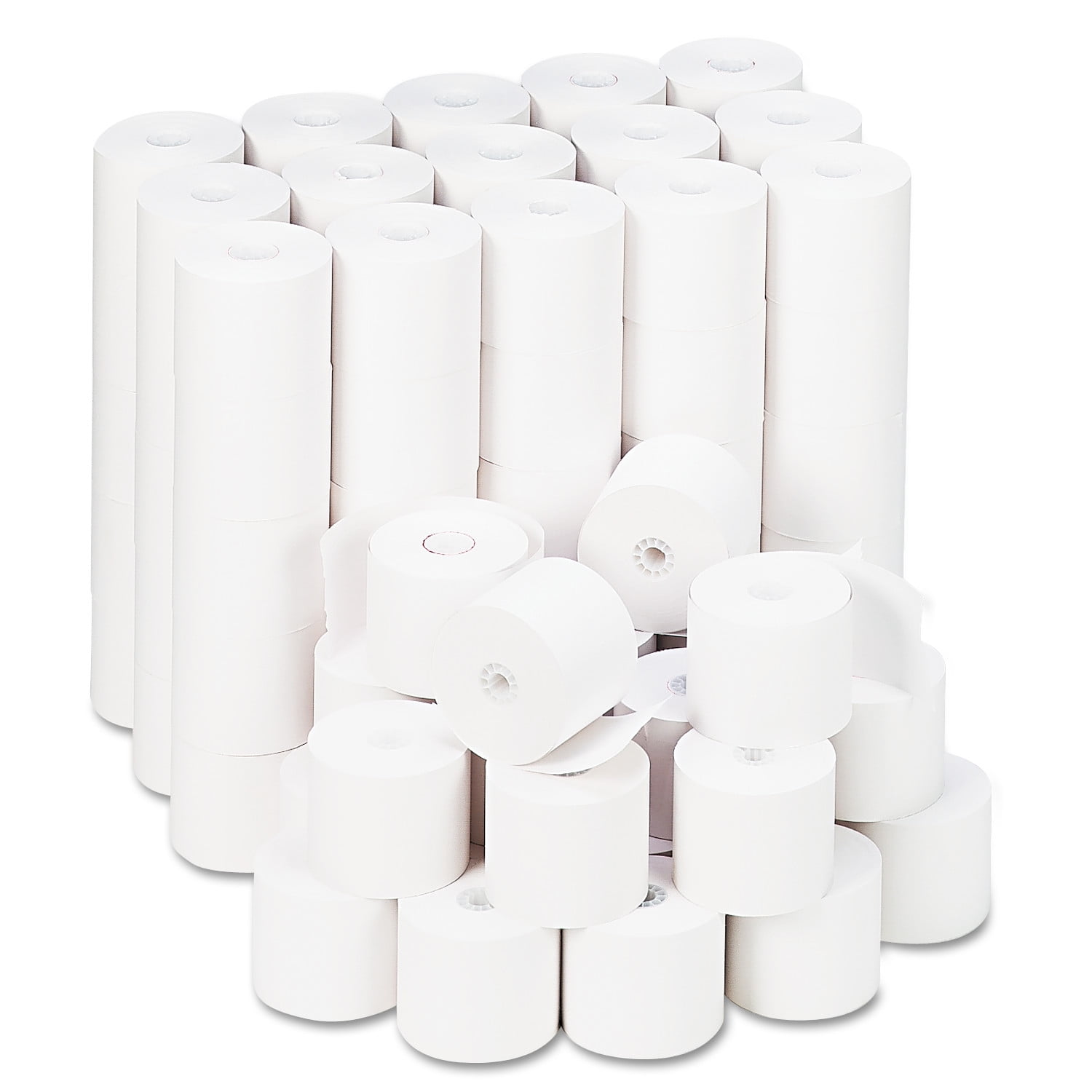 Universal Impact & injt Print Bond Paper Rolls, 0.5" Core, 2.25" x ...