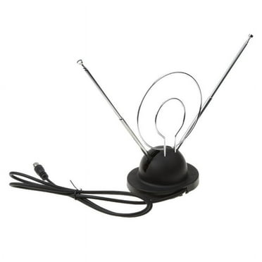 GE Traditional Rabbit Ears Indoor HDTV Antenna, 30-mile Range, VHF UHF ...