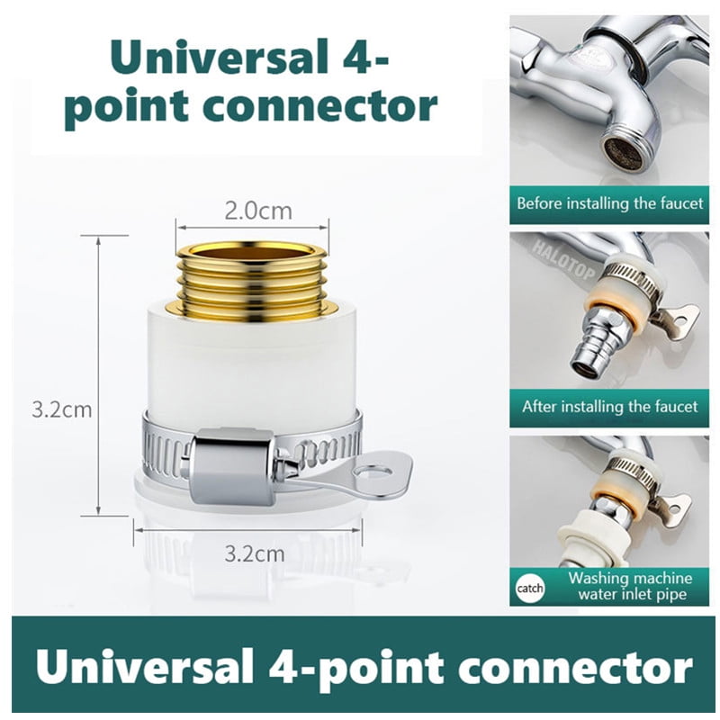 Universal Interface Kitchen Faucet Extender Hose 360掳 Rotating Bending ...