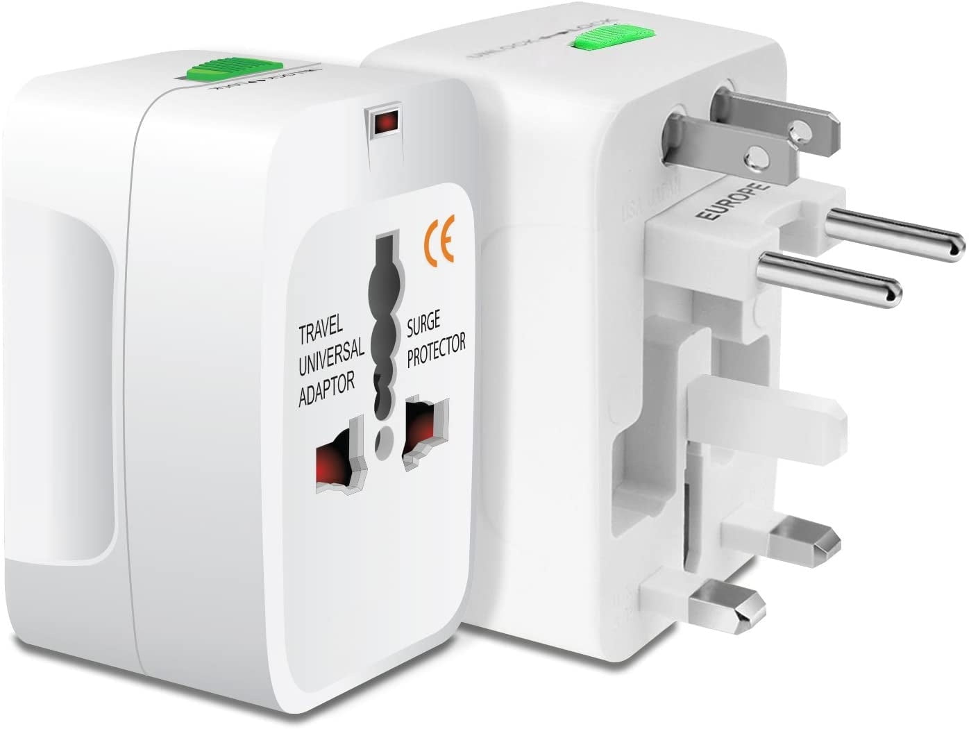 Universal International All-in-One Travel Adapter with Surge Protector ...