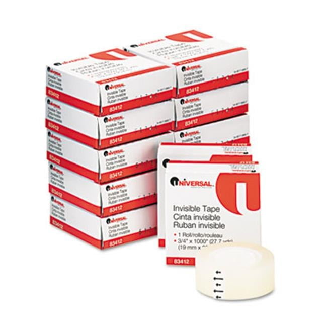 Universal Invisible Tape 3/4 x1000 1 Core 12 Pack - Walmart.com