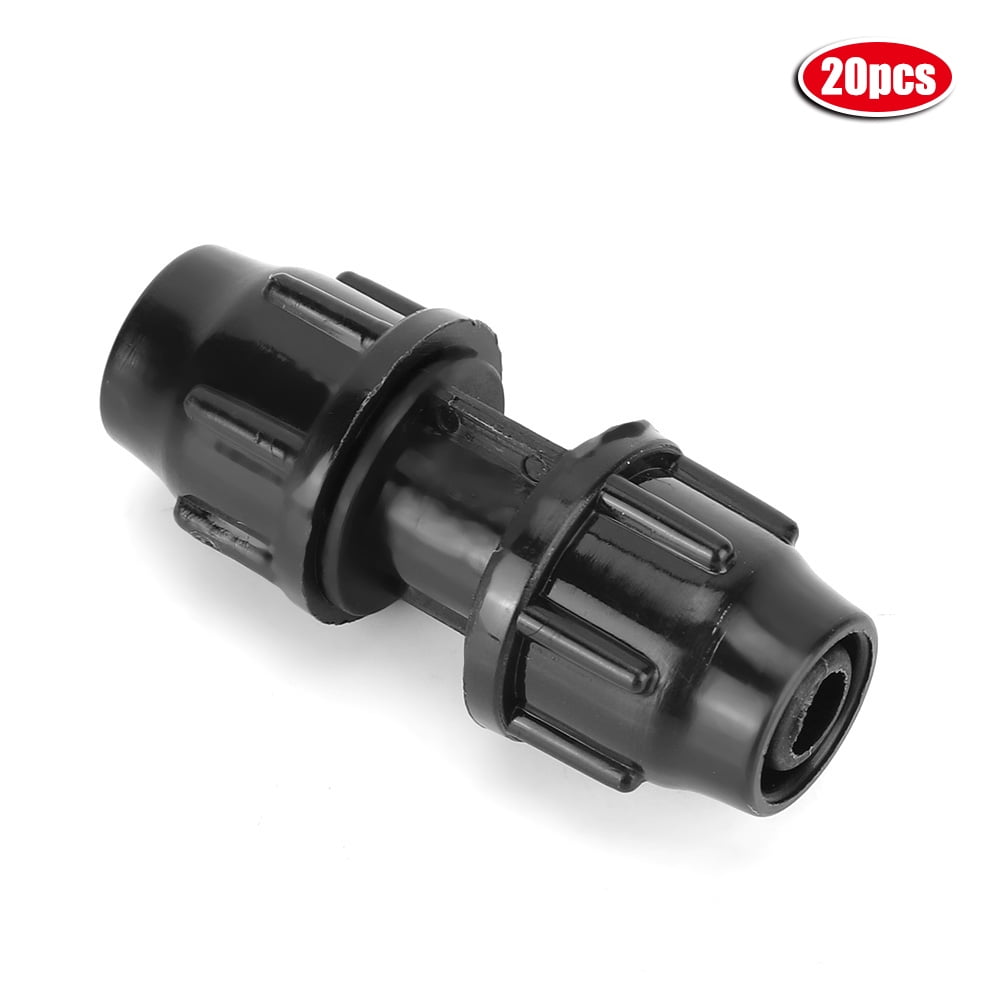 Universal Irrigation Tee Fittings for 9/12mm PVC pipes 20-Pack Straight ...