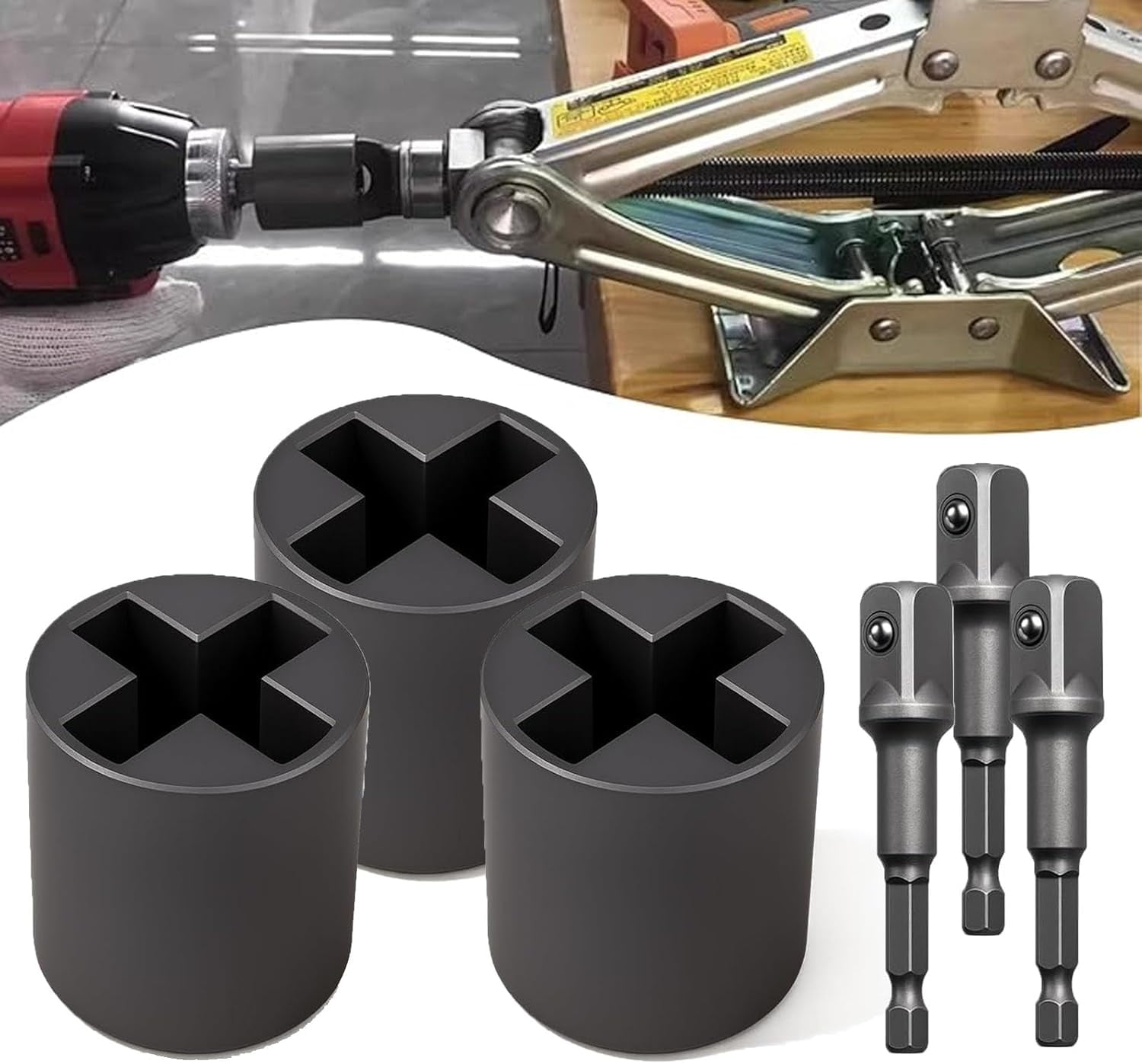 Universal Jack Socket Adapter for Hand Drill Clearance, Easy Tire ...