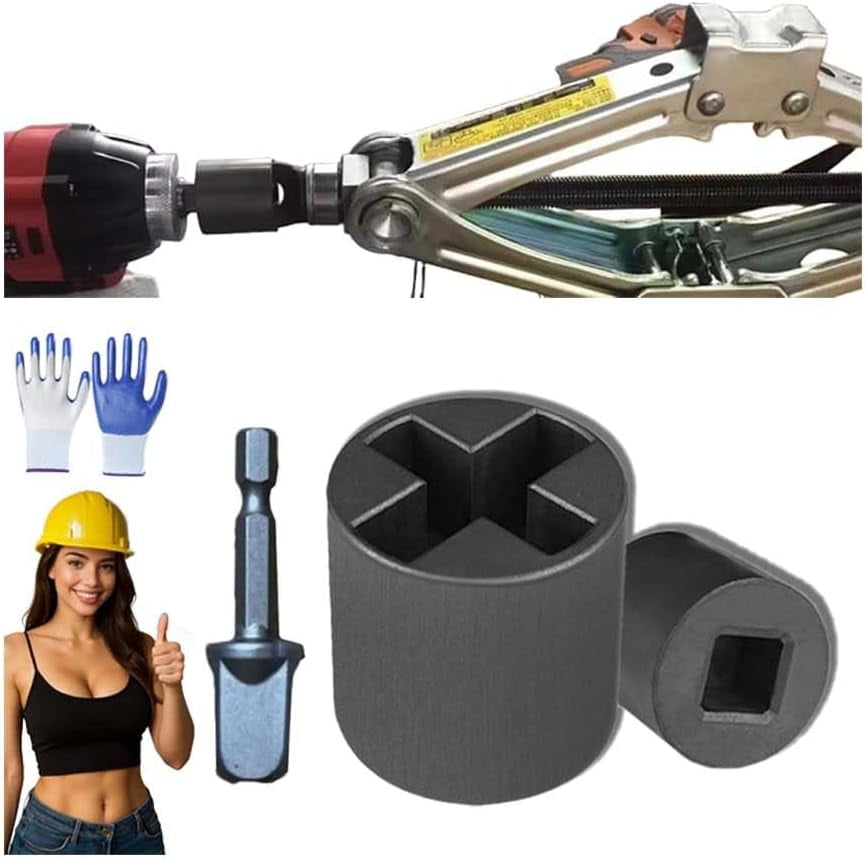 Universal Jack Socket Adapter for Hand Drill, Heavy-Duty Socket ...