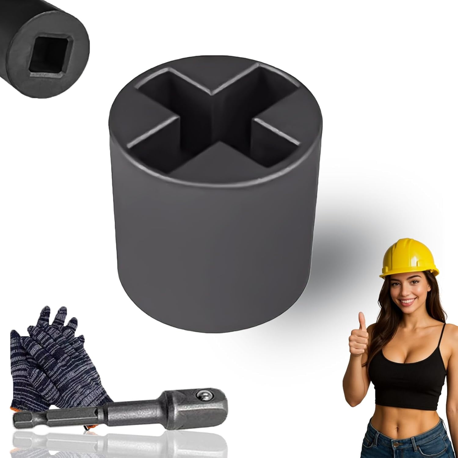 Universal Jack Socket Adapter for Hand Drill, Heavy-Duty Socket ...