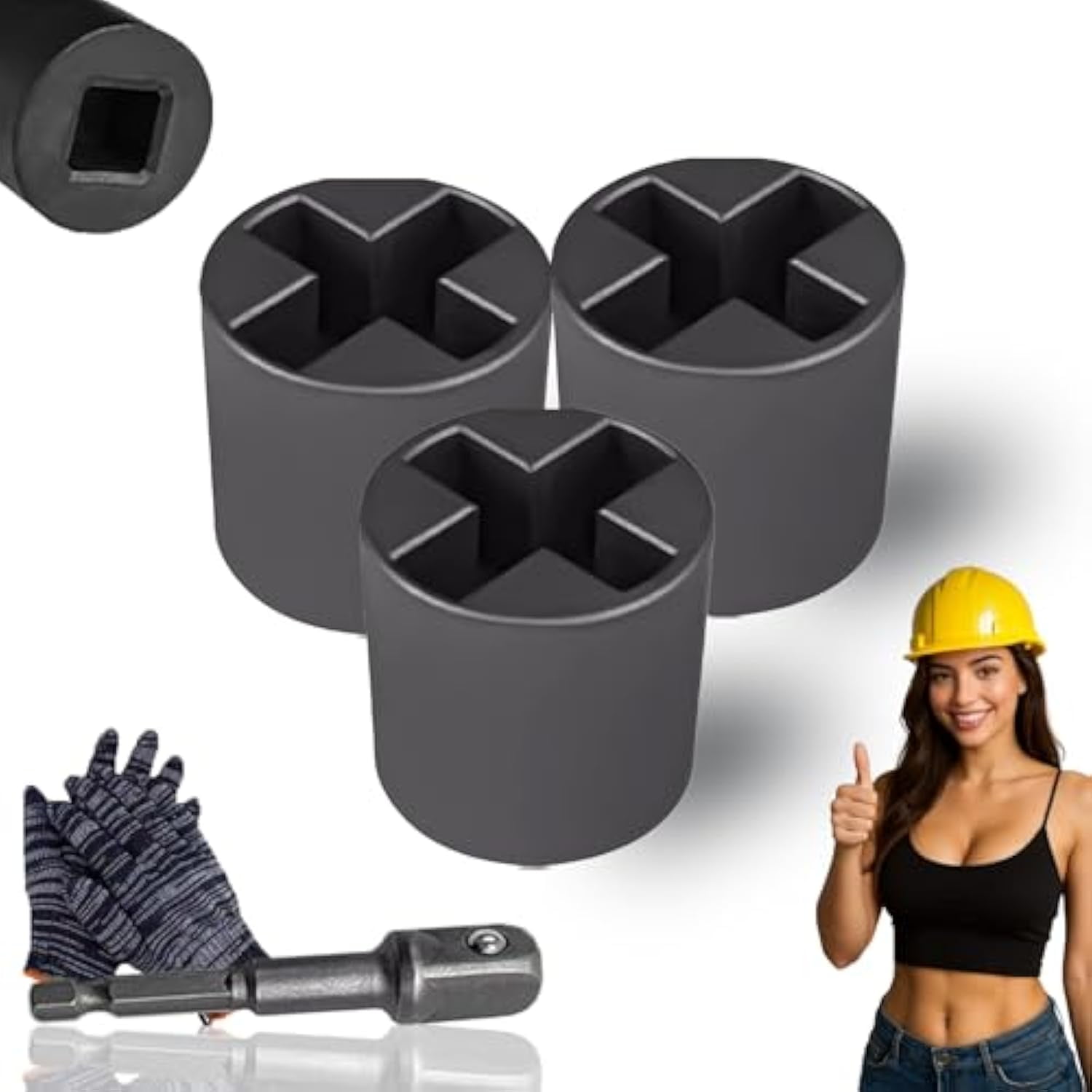 Universal Jack Socket Adapter for Hand Drill, Heavy-Duty Socket ...