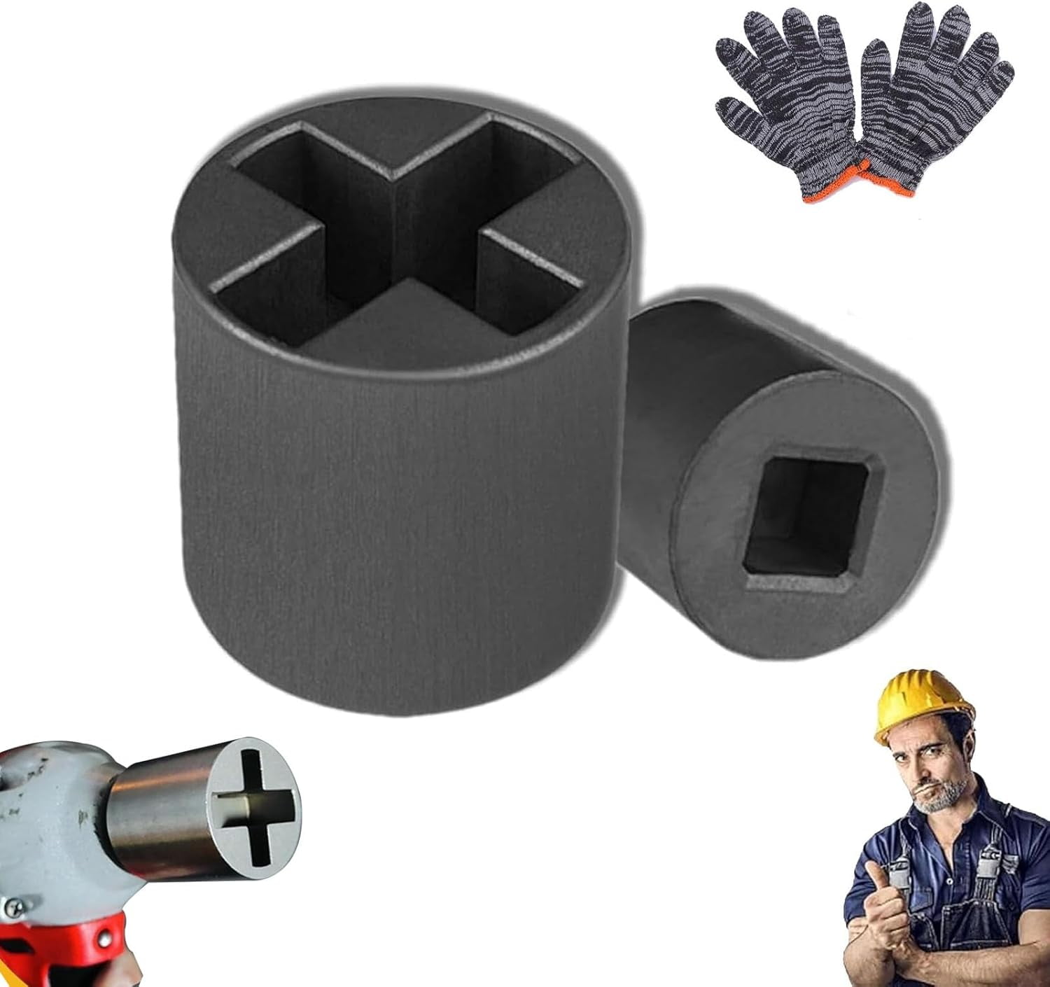 Universal Jack Socket Adapter For Hand Drill, Scissor Jack Drill ...