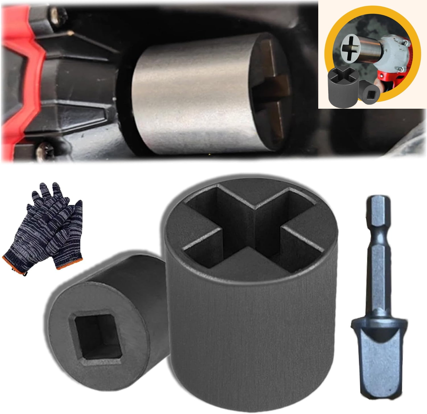 Universal Jack Socket Adapter for Hand Drill, Heavy-Duty Socket ...