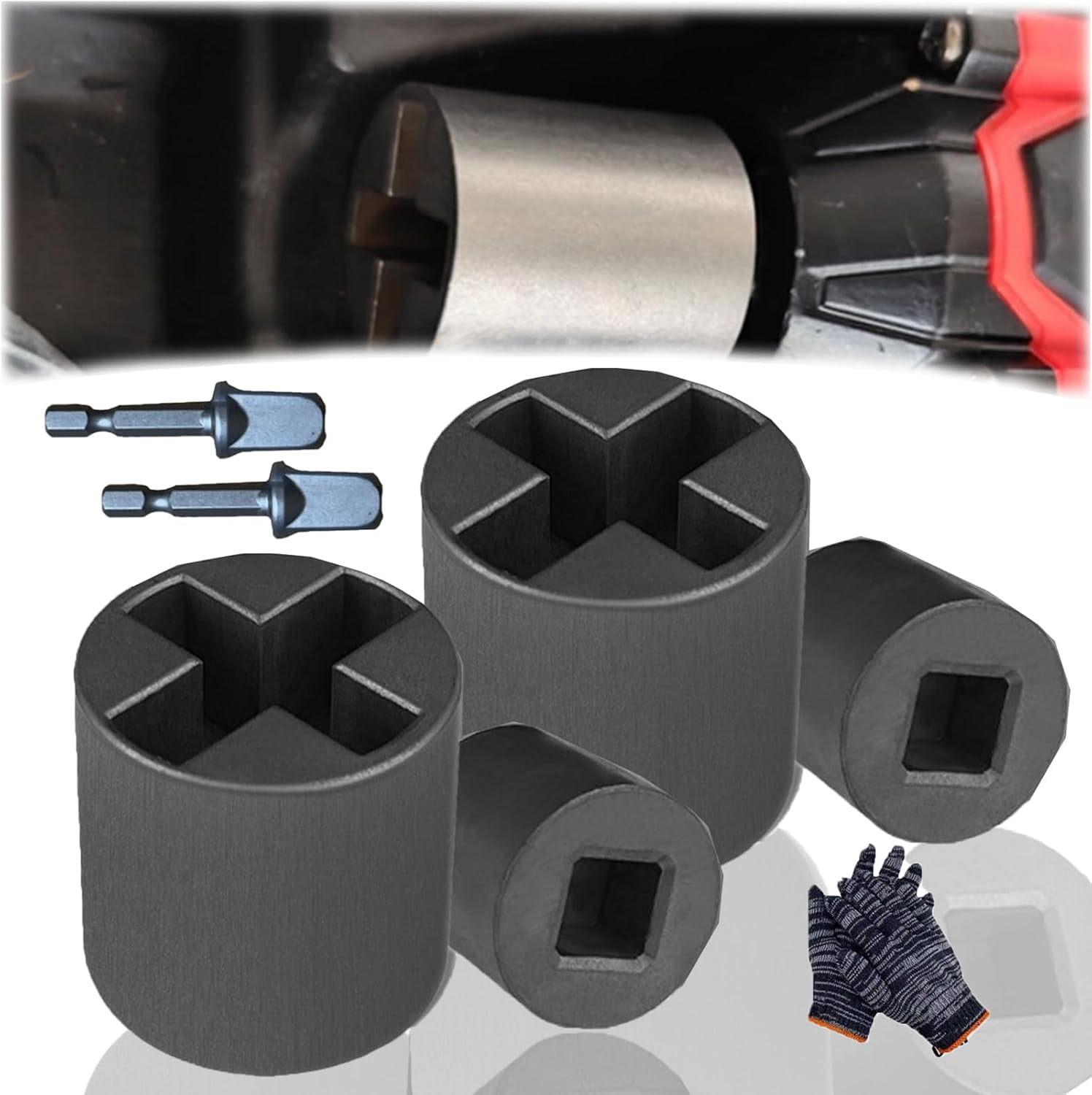 Universal Jack Socket Adapter for Hand Drill, Rust-Resistant Steel ...