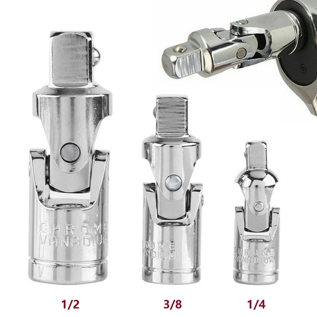 Universal Joint Set Square Hole Ratchet Extension Bar Socket Swivel ...