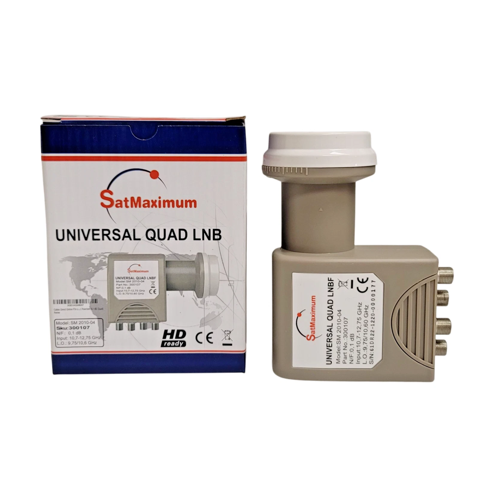 Universal KU Band Quad LNB 0.1dB – Linear FTA LNBF HD Satellite Dish ...