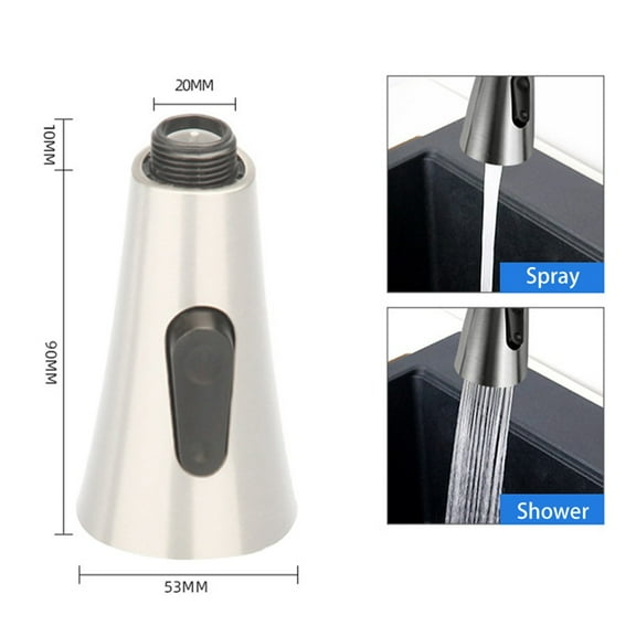 RILYN- G1/2" Pull Out Spray Head Replacement Universal Kitchen Bathroom ...