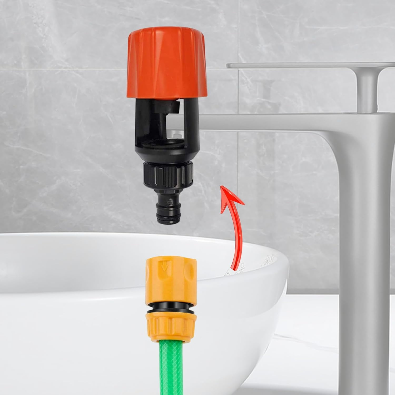 Universal Kitchen Tap Hose Connector Set - Sink Mixer Hose Adapter ...