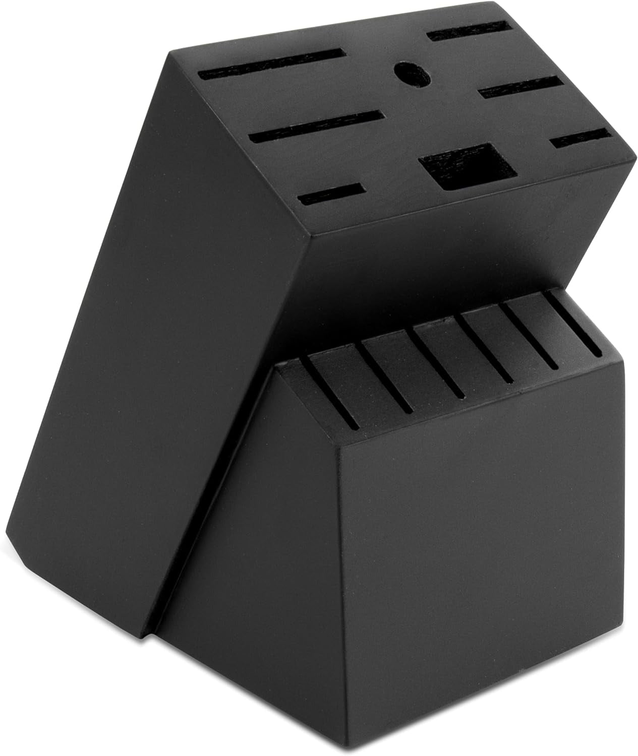 Universal Knife Block Holder,Large Wood Bamboo Knife Block without ...