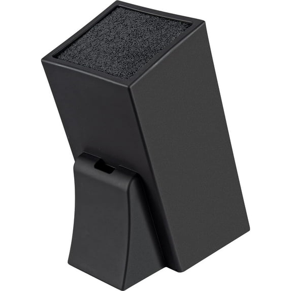 Universal Knife Block, Wood Knife Organizer with Removable Plastic ...