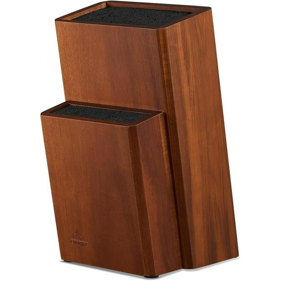 Universal Knife Block without Knives Acacia Wood Knife Holder/Knife ...