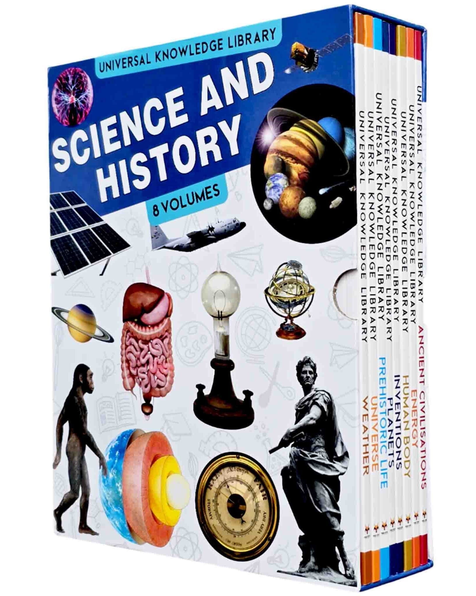 Universal Knowledge Library Series: Science and History 8 Books Set ...