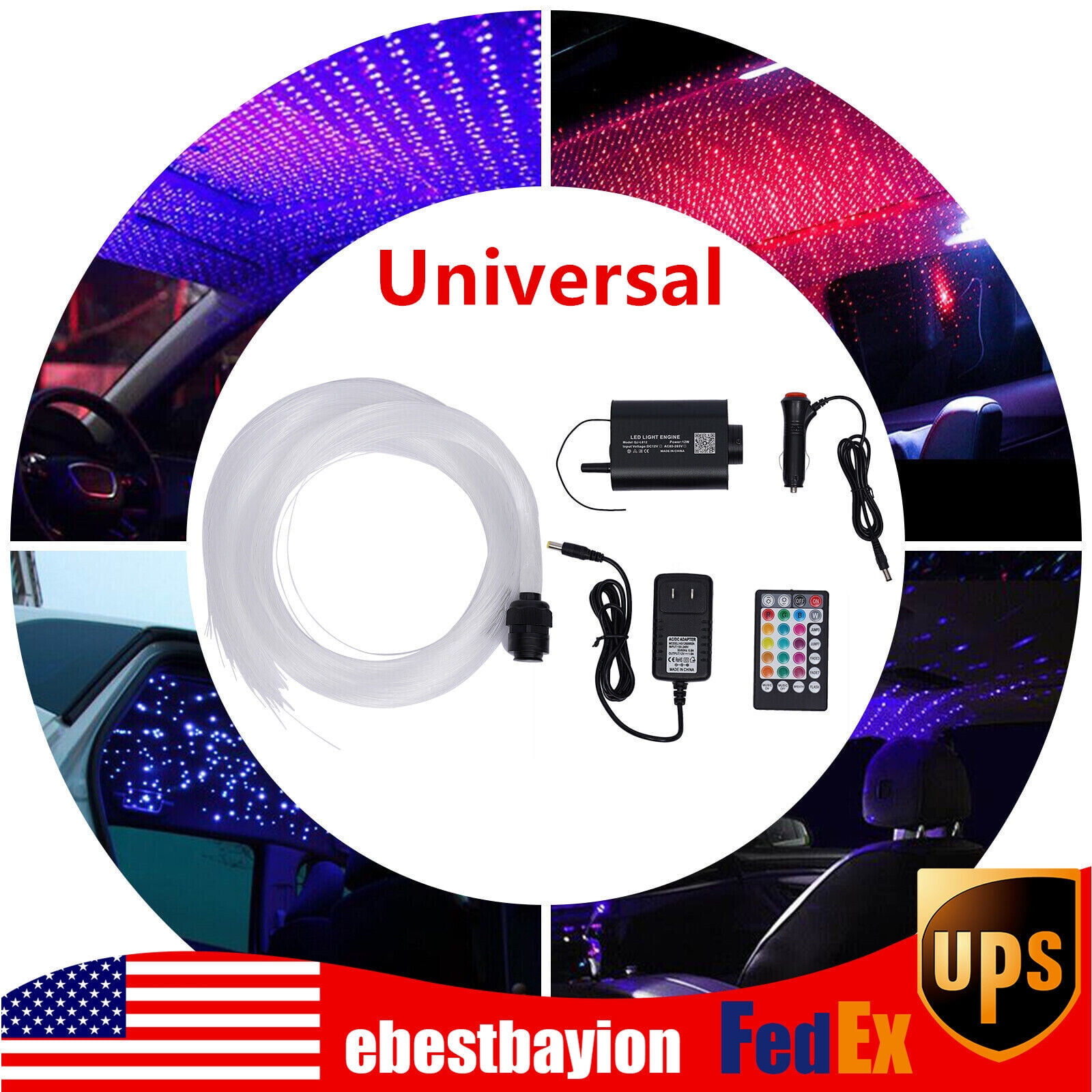 Universal LED Canopy Starlight Set 450Pcs Roof Flash Ceiling Light ...