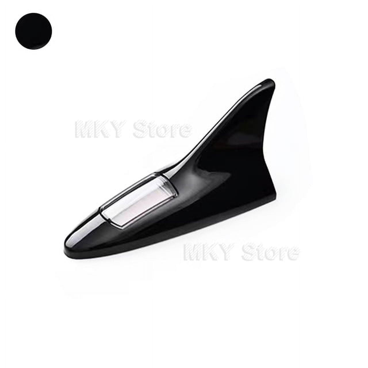 Universal LED Light Car Shark Fin Antenna with Solar Energy Auto Radio ...
