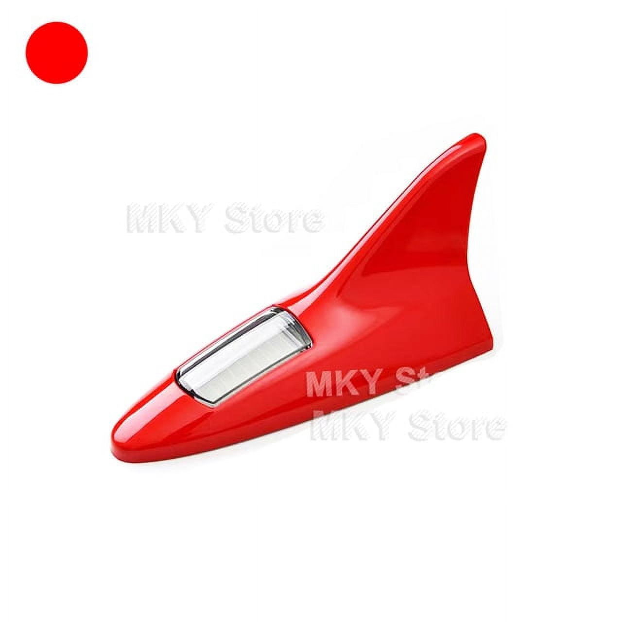 Universal LED Light Car Shark Fin Antenna with Solar Energy Auto Radio ...