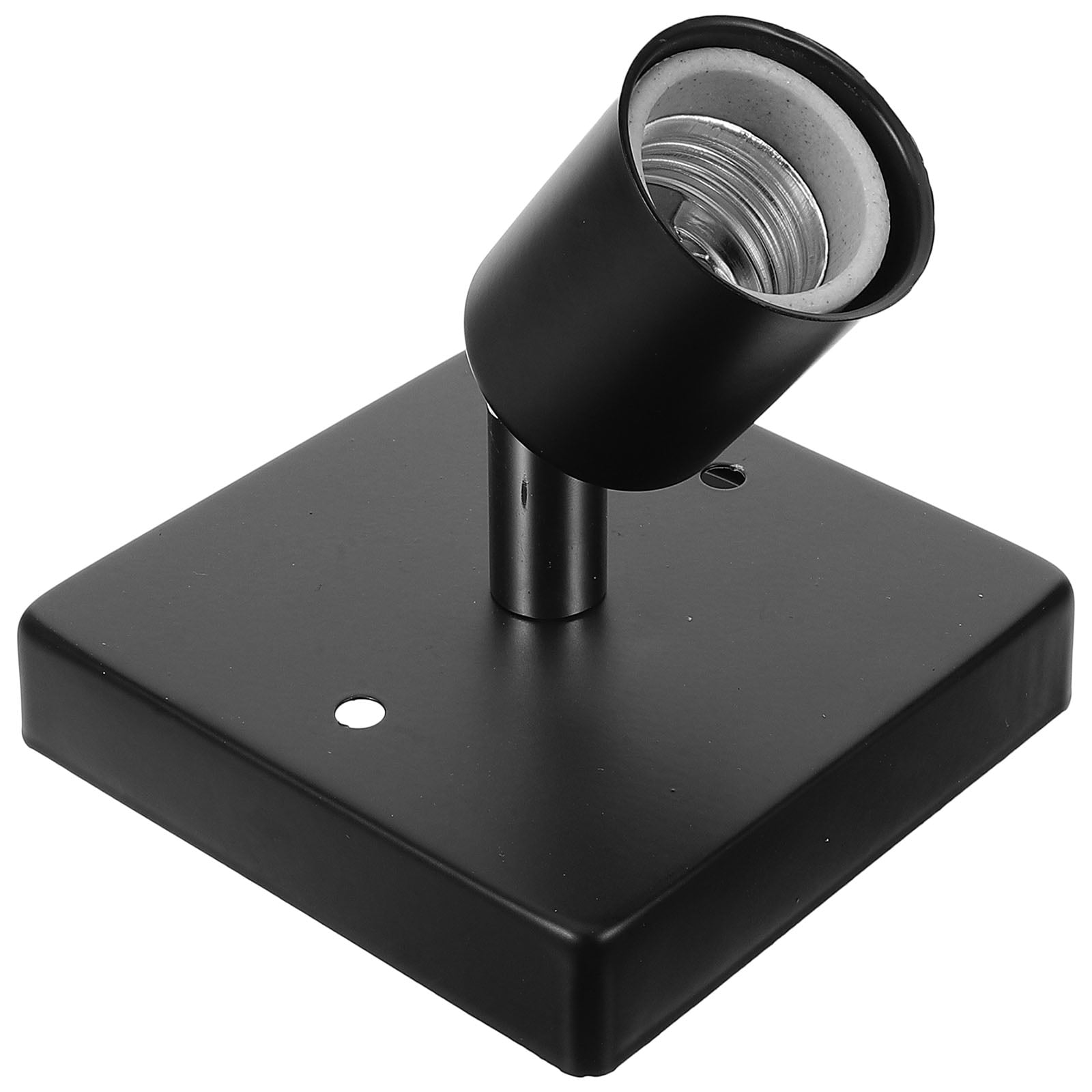 E27 Lamp Holder Socket for Bulb with 180 Degree Rotation Black ...