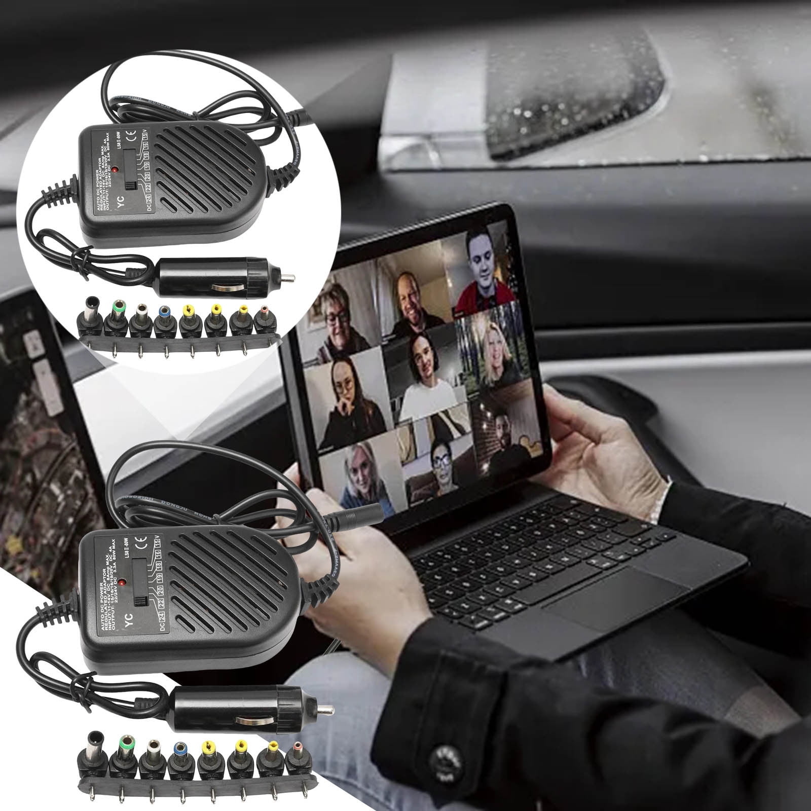 Universal Laptop Car Automatic Charger Power Adapter Laptop Accessories ...