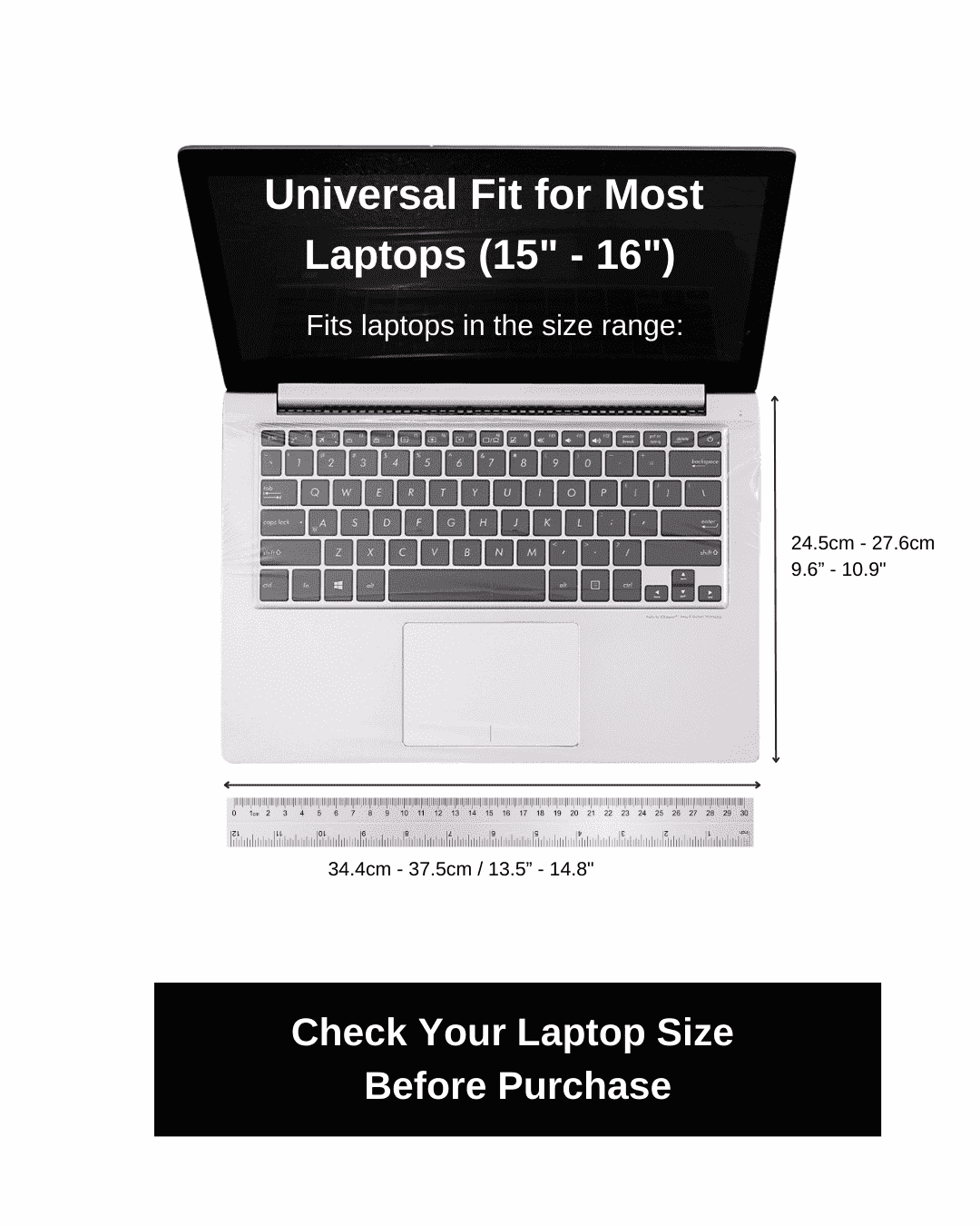 Universal Laptop Keyboard Cap 15"/16" Laptop Keyboard Cover [3 Packs ...