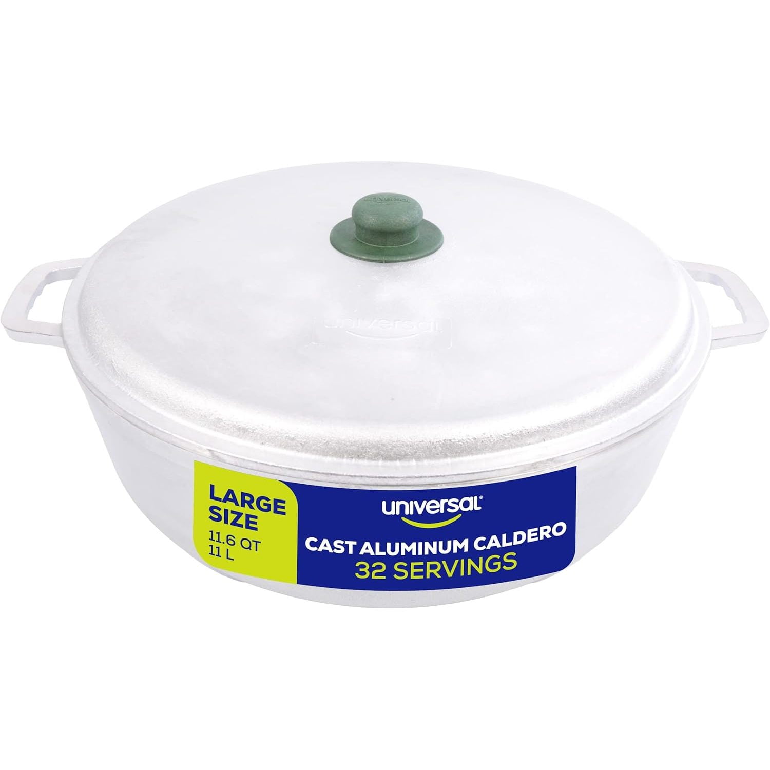 Universal Large Caldero 32 Cups - 11.6 QT / 11 L, Stainless Aluminum ...