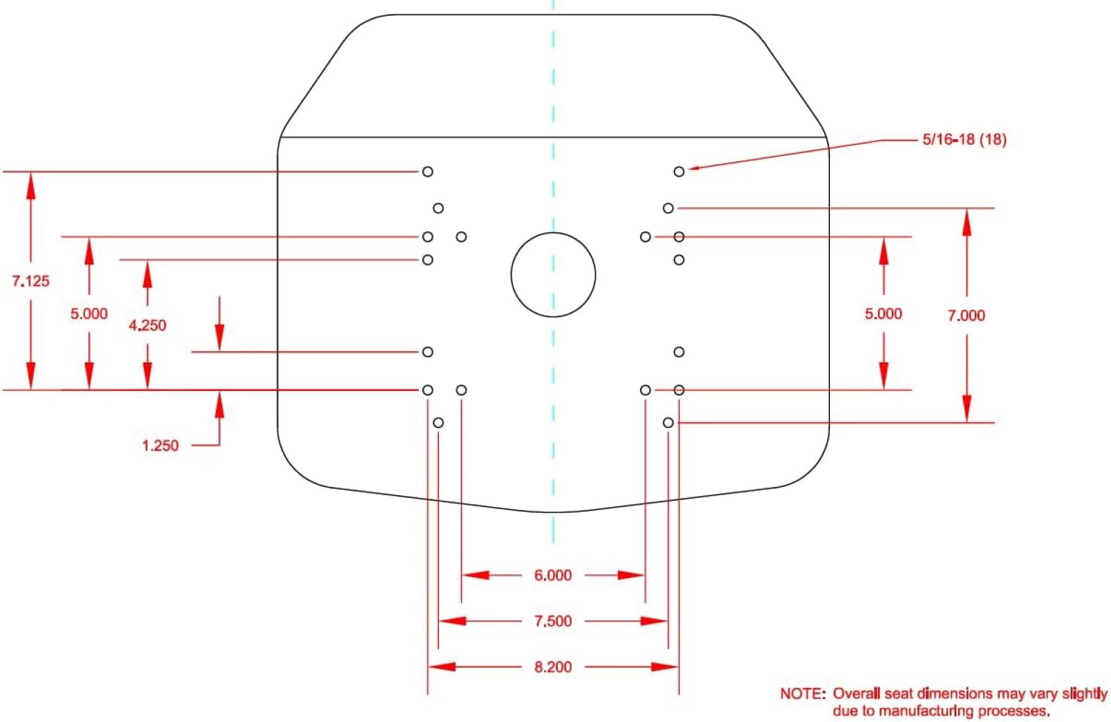 Universal Lawn Mower Seat; Zero Turn Mower Seat; Black; 11"" H x 18"" W x 17"" D; multiple bolt ...