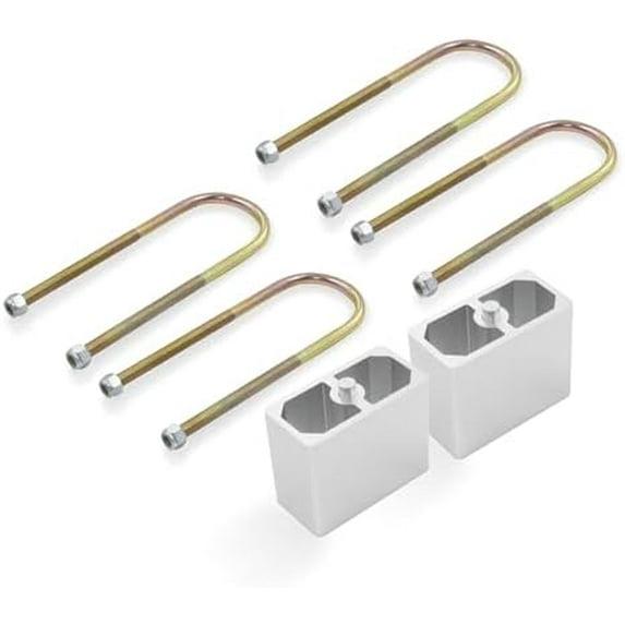 Universal Leaf Spring Lowering Block Kit, 4 Inch, 2-1/2" Wide, 5" Long ...