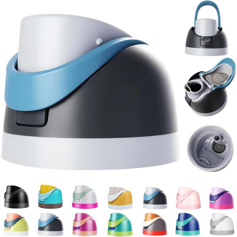 Universal Leak-Proof Water Bottle Lid - BPA-Free One-Button Replacement ...