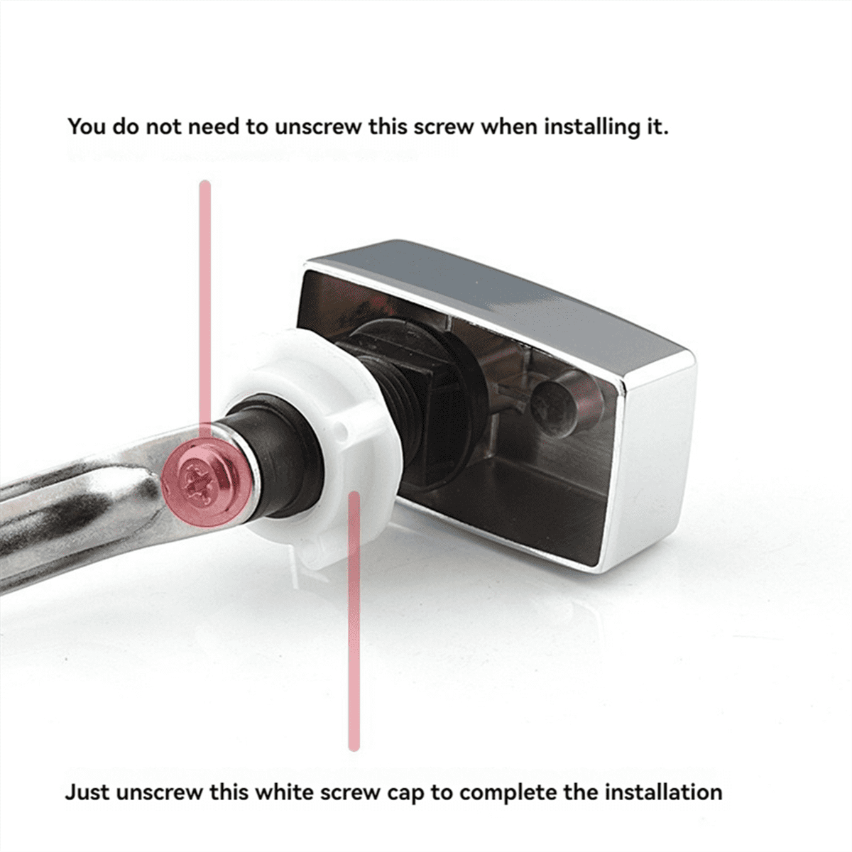 Universal Left Side Toilet Tank Flush Lever Toilet Wrench Handle for ...