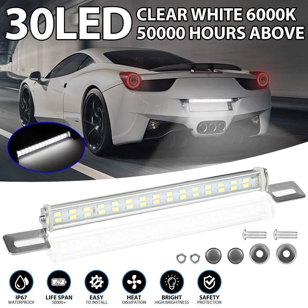 Universal License Plate LED Back Up Reversing Light for Car SUV Truck ...