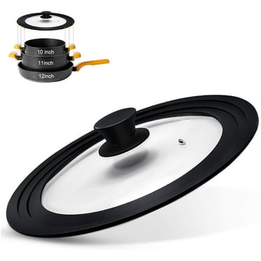 Silicone Universal Lid for Pots, Pans and Skillets - Tempered Glass ...